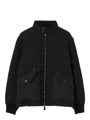 Burberry Quilted Thermoregulated Harrington Jacket - Black