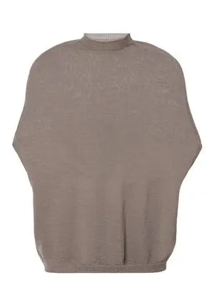 Rick Owens Wool Turtleneck Top - Grey