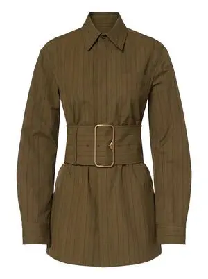 BURBERRY Burberry Belted Cotton Overshirt