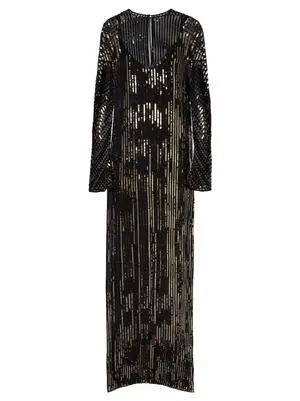 Johanna Ortiz Sequined Silk Gown - Black