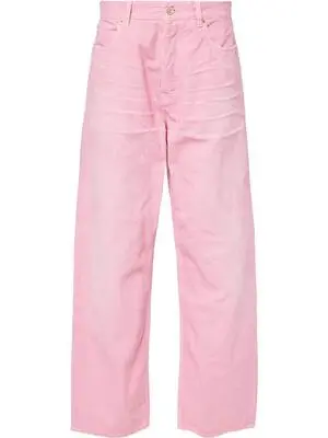 Balenciaga High-rise Wide-leg Jeans - Pink