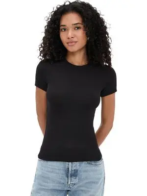 FRAME FRAME The Rib Baby Tee Black