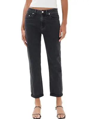 Tibi Mou Denim Clift Jeans - Black