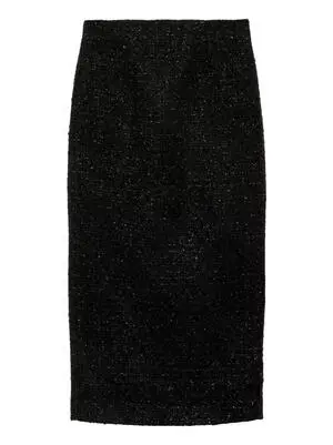 Roland Mouret Boucle Midi Skirt - Black