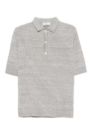 LARDINI Mélange Polo Shirt - Grey