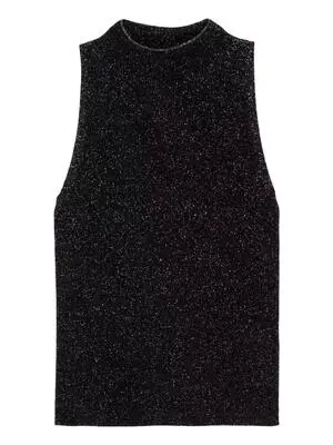 VINCE Vince Mock-Neck Sleeveless Top