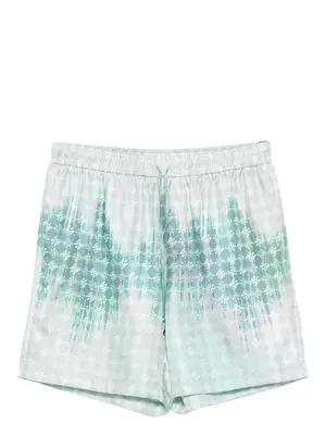 Amiri Bleached-effect Shorts - Blue
