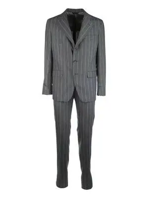 Brian Dales Pinstriped Suit - Grey