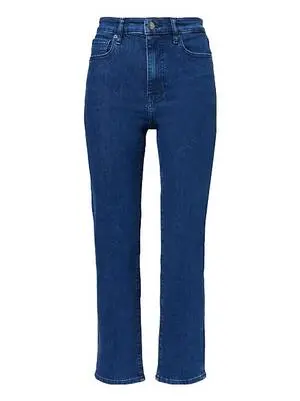 FRAME The Pencil Crop Slim-leg High-rise Jeans - Loner