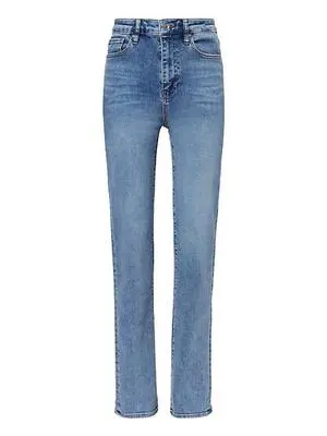 FRAME The Pencil Five-pockets Straight-leg High-rise Jeans - Crave