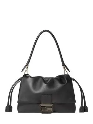 Fendi Mamma Baguette Medium Bag - Black