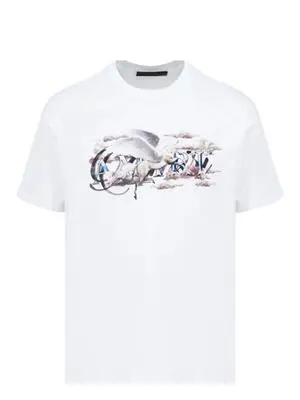 Amiri Pegasus Script Logo Tee Shirt - White
