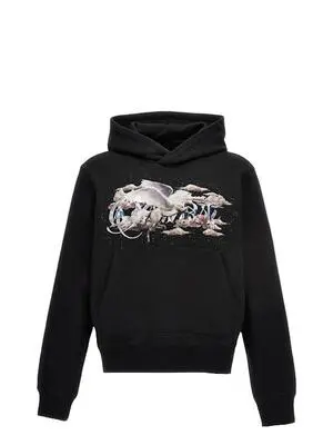 Amiri Pegasus Script Hoodie - Black