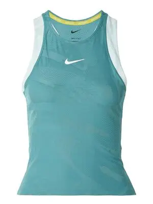 Nike Slam Dri-fit Jacquard Tank - Blue