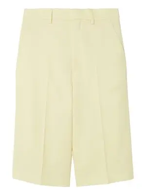 Ami AMI PARIS Wool Bermuda Shorts Pastel Yellow