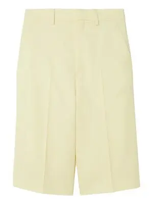 Ami Wool Bermuda Shorts - Yellow