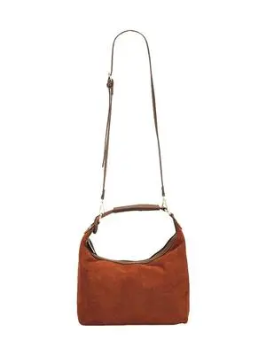 8 Other Reasons Suede Top Handle - Rust