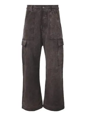 Rick Owens Denim Cargo Pants - Grey