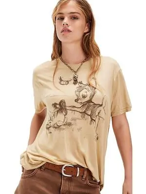 Junk Food Clothing Graphic T-Shirt Camel