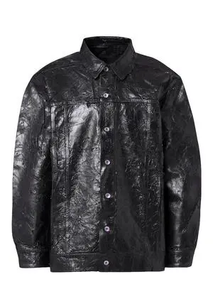 Rick Owens Coated Denim Jacket - Black
