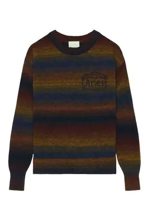 Aries Boucle Space Dye Knit Sweater - Multi