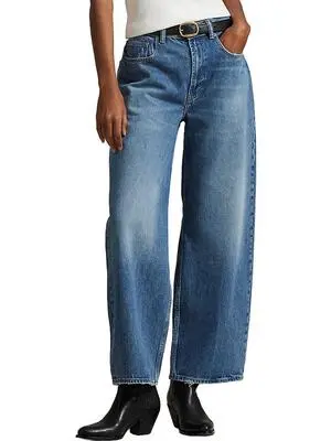 Ralph Lauren Relaxed Wide-leg Jean - Cay Wash