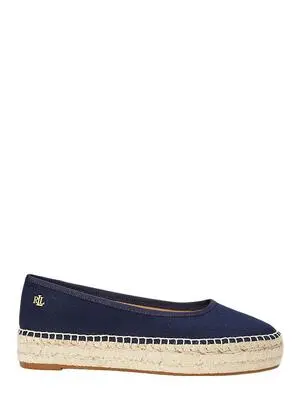Ralph Lauren Luize Canvas Ballet Espadrille - Refined Navy