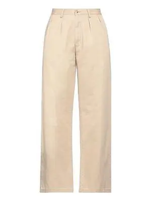 Denimist Cotton Gabardine Wide-leg Pants - Beige