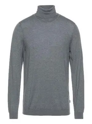 Hugo Boss Turtleneck Virgin Wool Knit - Grey