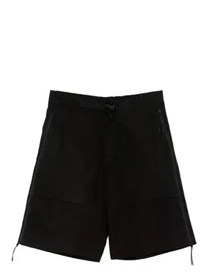 C.P. COMPANY Logo-patch Bermuda Shorts - Black