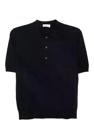 P.a.r.o.s.h Fine-knit Polo Top - Blue