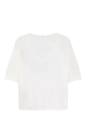P.a.r.o.s.h Fine-knit Blouse - White