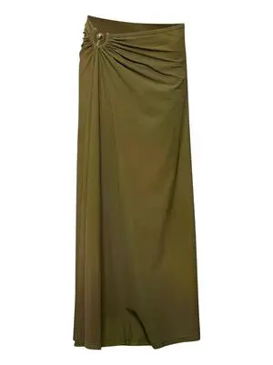 Christopher Esber Ruched Split Skirt - Brown
