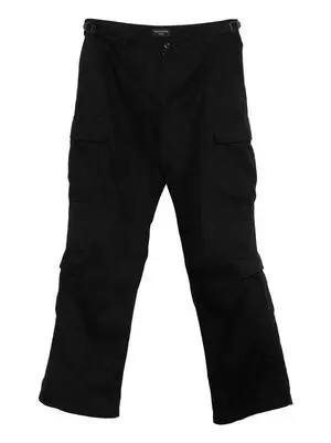 Balenciaga Logo-embroidered Cargo Pants - Black