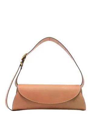 JIL SANDER Cannolo Shoulder Bag - Brown