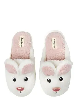 DEARFOAMS Shay Easter Bunny Scuff Slippers - Muslin
