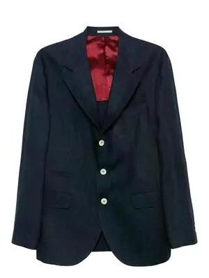 Brunello Cucinelli Linen Blazer - Blue
