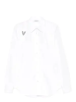 Alexander McQueen Buckle Poplin Shirt - White