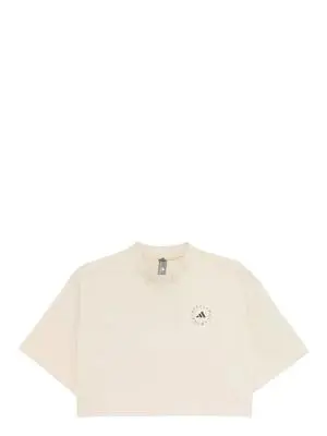 Adidas By Stella McCartney Cropped T-shirt - Neutrals