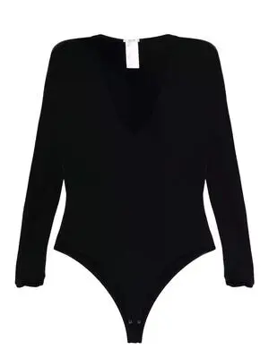 Wolford V-neck Bodysuit - Black