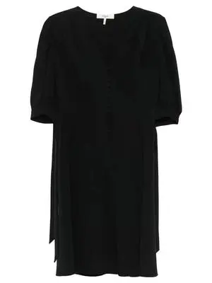 Chloé Crepe A-line Dress - Black