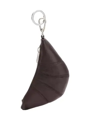 LEMAIRE Mini Croissant Keyring - Brown
