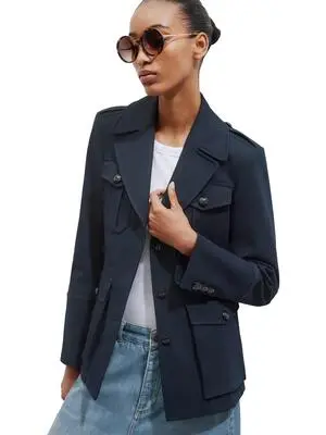 ME+EM Military Jacket - Navy