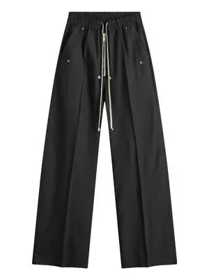 Rick Owens Wide Leg Wool Bela Trousers - Black