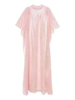JEAN-LOUIS SABAJI Mesh Abaya - Pink