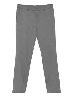 BOSS Checked Trousers - Grey