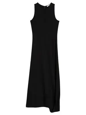 LEMAIRE Twisted-hem Midi Dress - Black