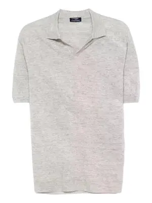 BARBA NAPOLI Fine-knit T-shirt - Grey