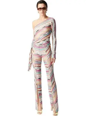 Missoni Lamé Slub Viscose Trousers - Multicoloured