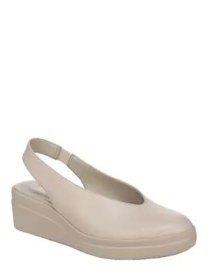 Naturalizer Naturalizer Sutton Slingback Platform Wedge Pump Porcelain